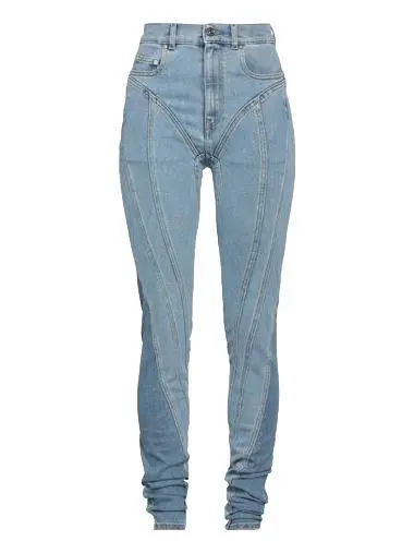 MUGLER Jeans In Cotton And Elastane - Blue