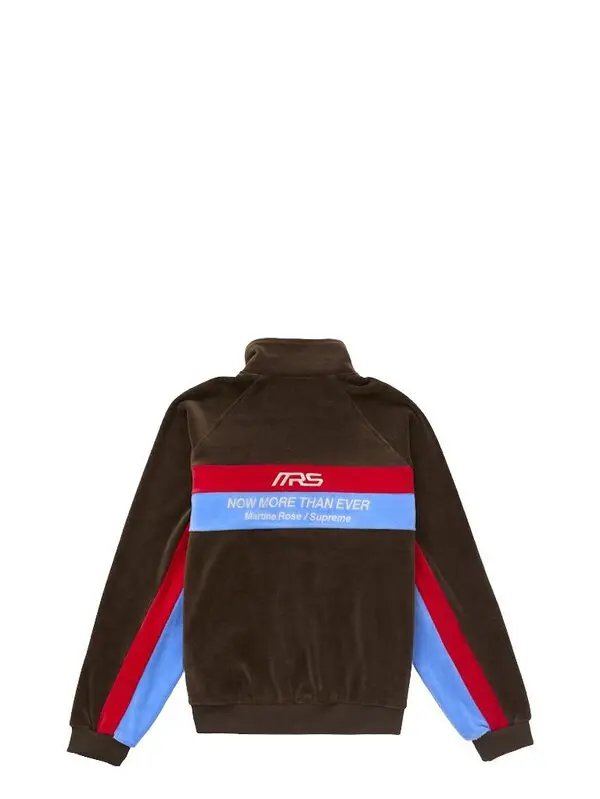 Supreme Martine Rose Velour Track Jacket - Brown