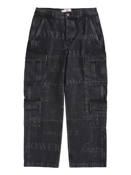 Supreme Martine Rose Denim Cargo Pant - Washed Black