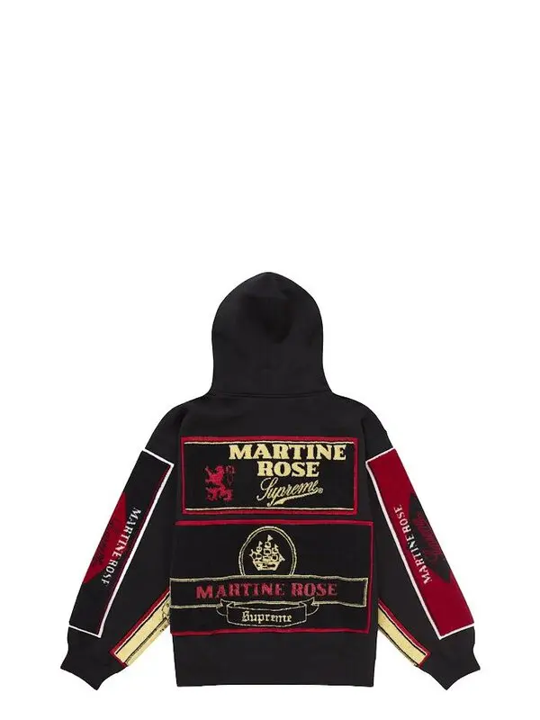 Supreme Martine Rose Towel Zip Up Hooded Sweatshirt - Black
