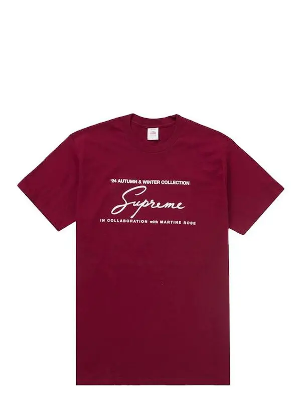 Supreme Martine Rose Tee Shirt - Cardinal