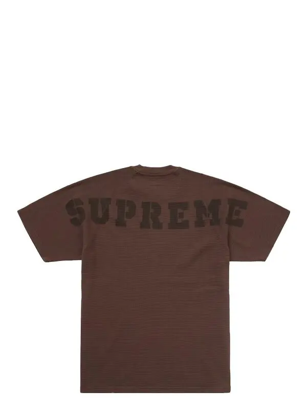 Supreme Stencil Thermal Short Sleeve Top - Brown