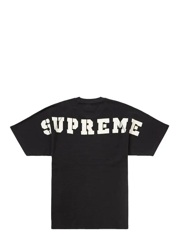 Supreme Stencil Thermal Short Sleeve Top - Black