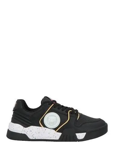 Just Cavalli Leather Low-top Sneakers - Black
