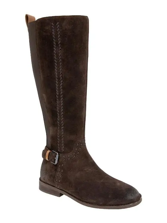 Gentle Souls By Kenneth Cole Elmwood Knee High Boots - Chocolate Suede