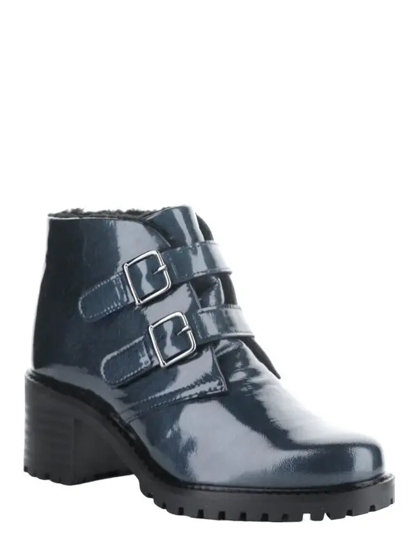 BOS. & CO. Issey Bootie - Blue Mascara Pat/min