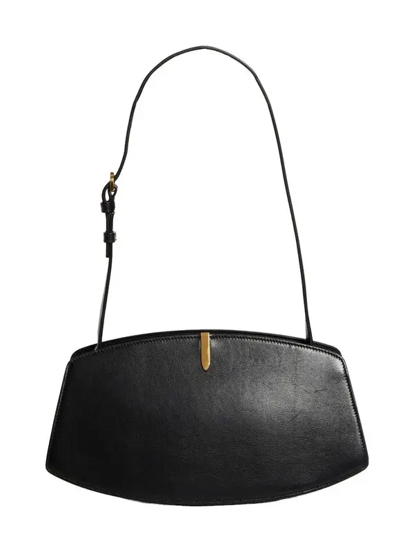 Savette The Florence Leather Shoulder Bag - Black