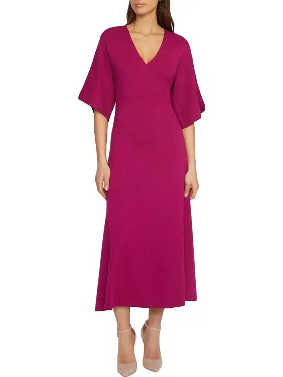 Elie Tahari Everly Dolman Sleeve Sweater Dress - Palace Pink