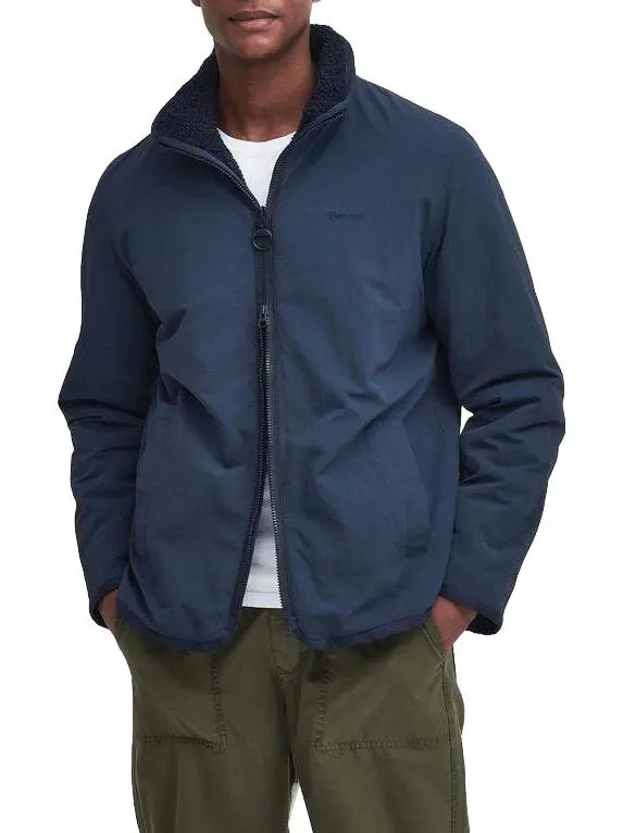 Barbour Reversible Fleece Jacket - Navy