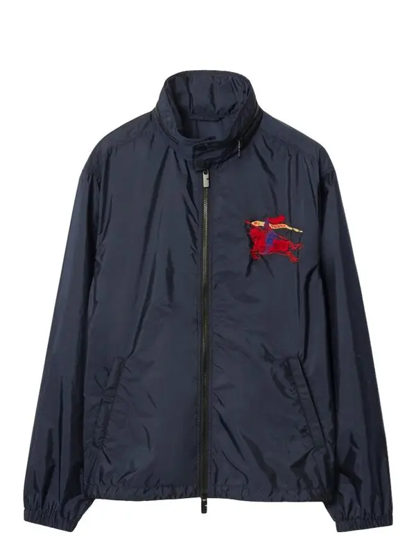 Burberry Equestrian Knight Nylon Jacket - Navy