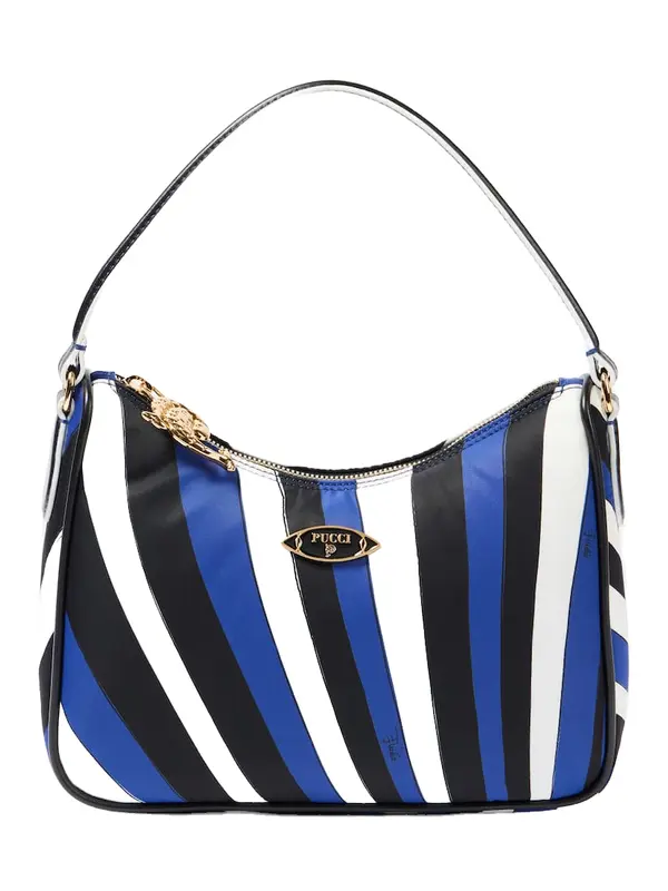 Emilio Pucci Yummy Iride Canvas Shoulder Bag - Blue
