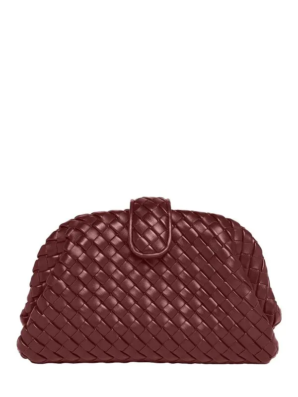 Bottega Veneta Lauren 1980 Mini Clutch Bag - Barolo