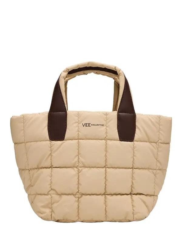 VEECOLLECTIVE Porter Small Quilted Tote Bag - Yellow