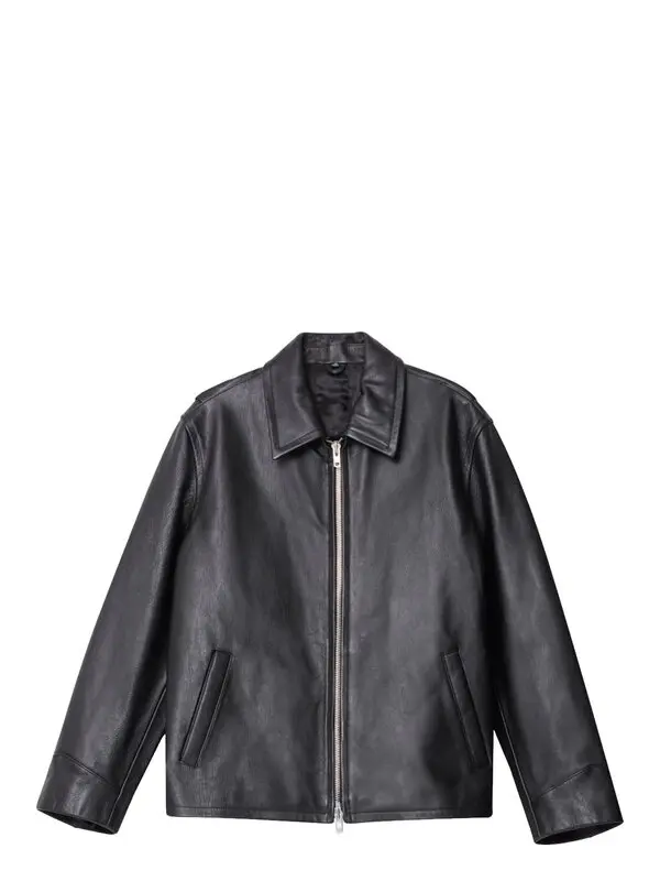 AGOLDE Chadwick Leather Jacket - Black