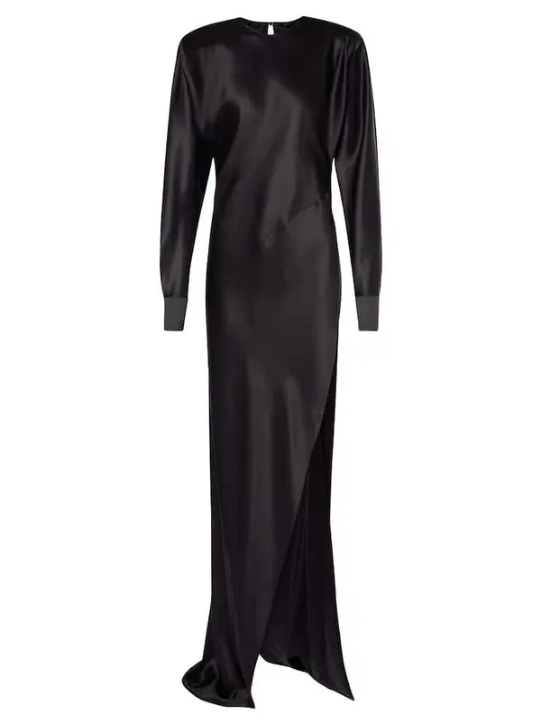 Valentino Garavani Silk Satin Gown - Black