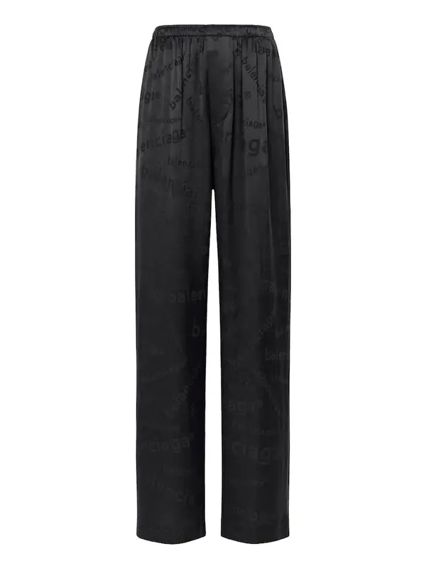 Balenciaga Wide-leg Pants - Black
