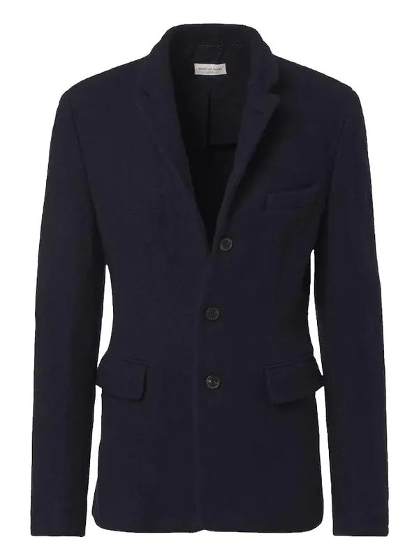 Dries Van Noten Wool Blazer - Blue