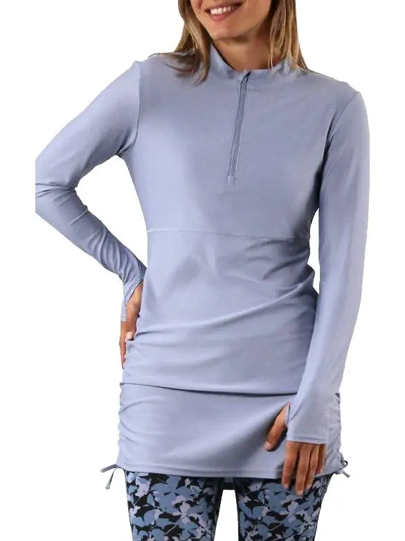 UV SKINZ Convertible Swim Shirtdress - Moon Dust