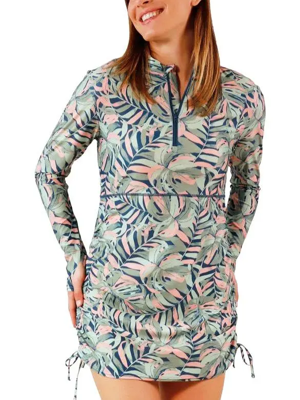 UV SKINZ Convertible Swim Shirtdress - Moonlit Canopy