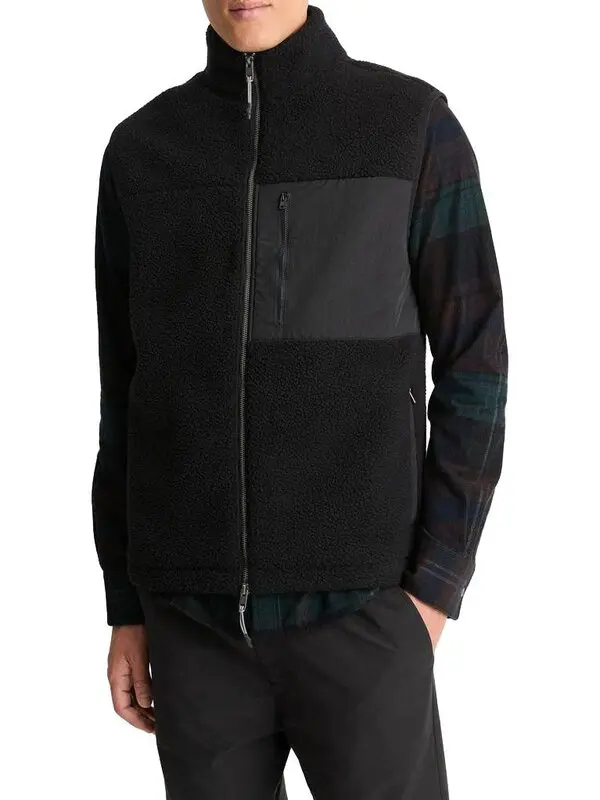 Vince Fleece Vest - Black
