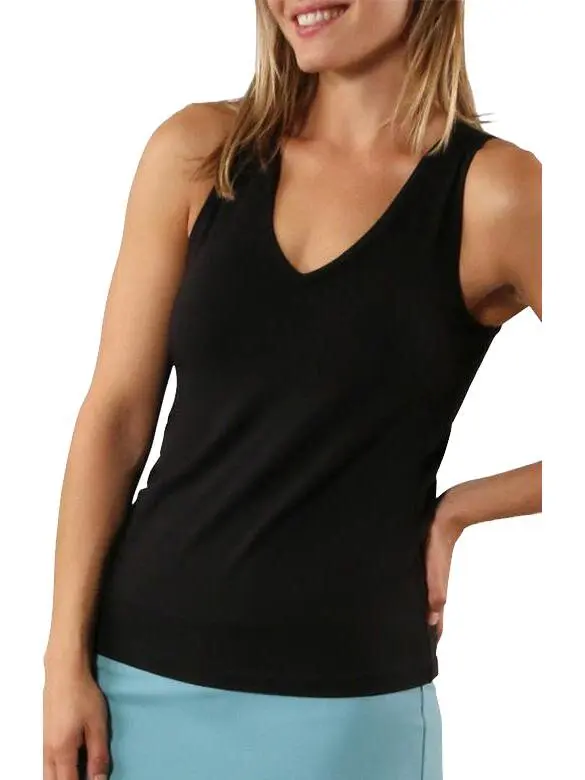 UV SKINZ Everyday Shelf Bra Tank Top - Black