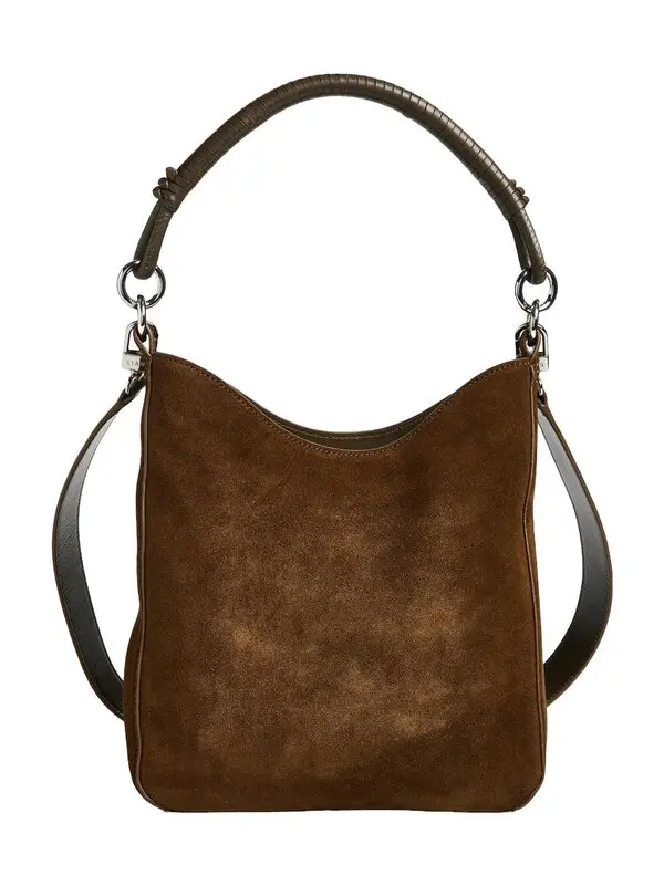 Staud Mel Suede Shoulder Bag - Truffle