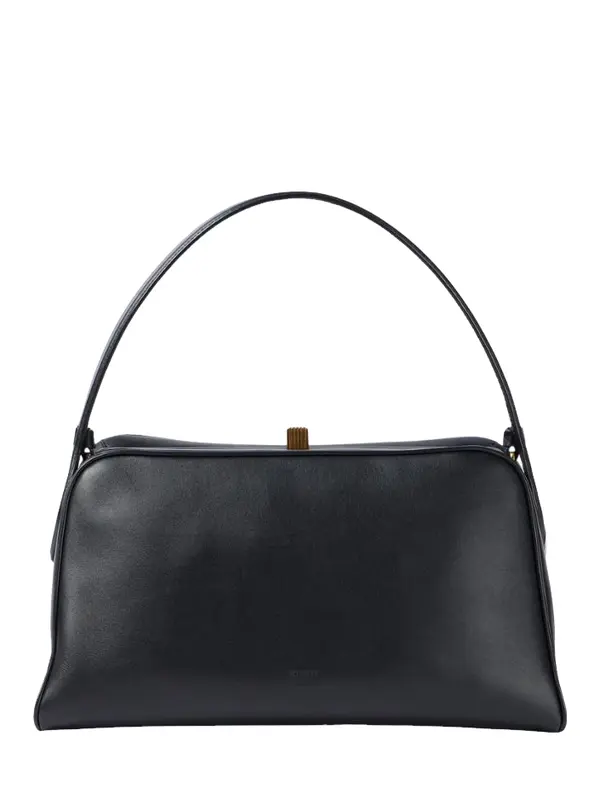Khaite Cate Leather Shoulder Bag - Black