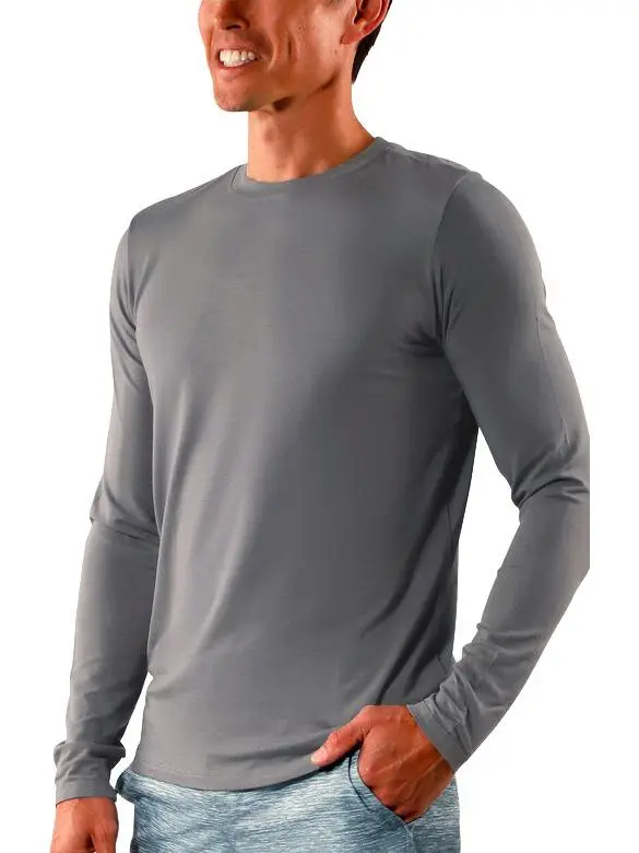 UV SKINZ Long Sleeve Everyday Tee - Steel Grey