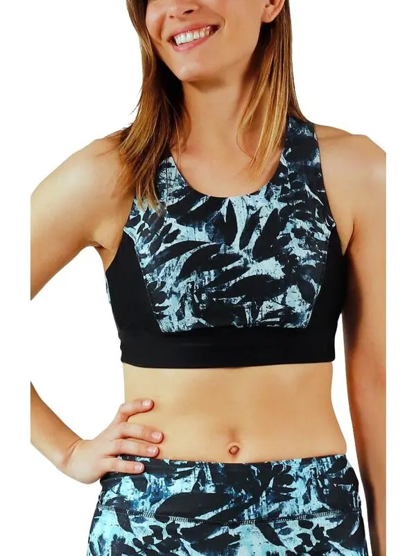 UV SKINZ Active Swim Bra - Shadow Tropics