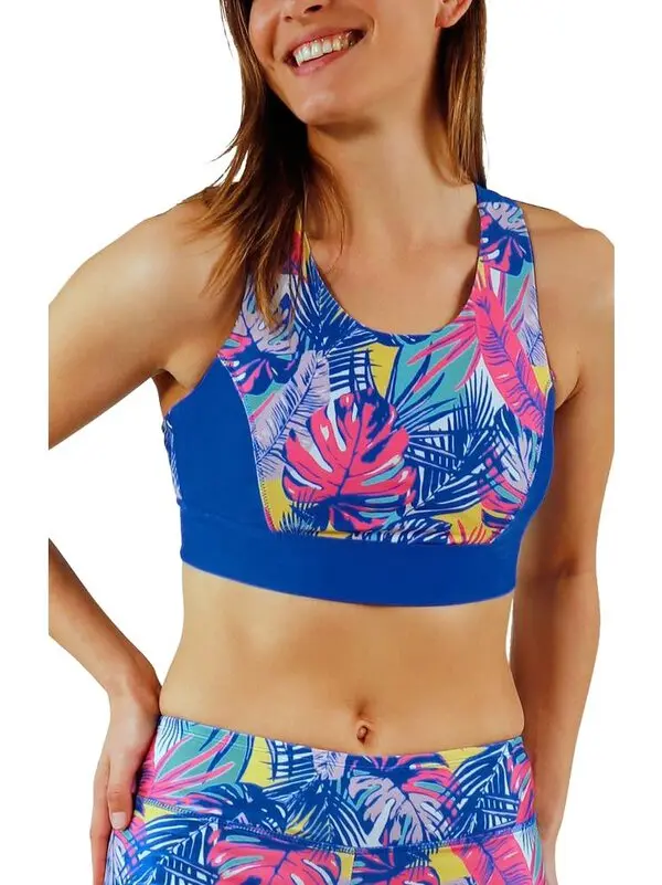UV SKINZ Active Swim Bra - Vibrant Palmetto