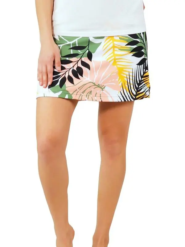 UV SKINZ Travel Skort - Forest Botanical