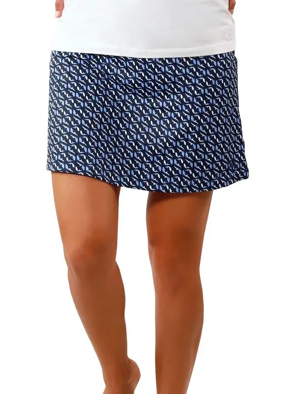 UV SKINZ Travel Skort - Serenity Fish