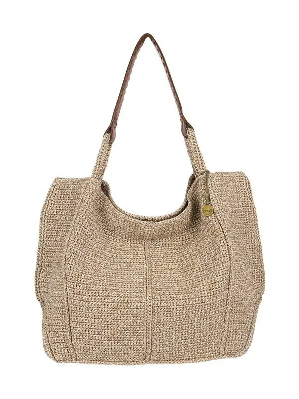 THE SAK Los Feliz Large Leather Tote Bag - Bamboo Static