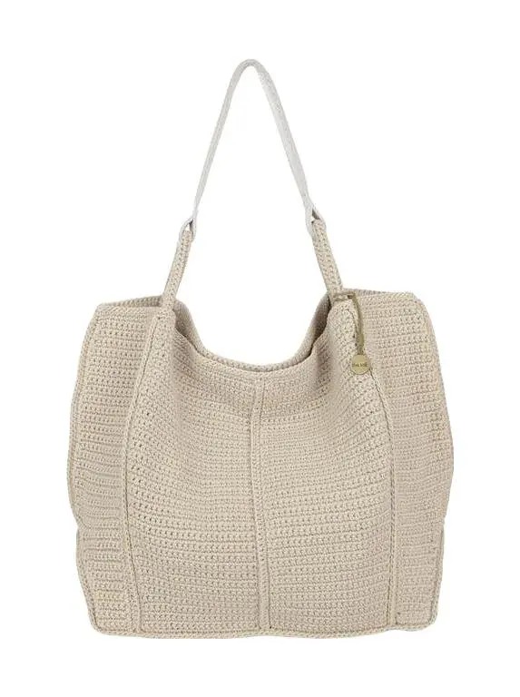 THE SAK Los Feliz Large Hand Crochet Tote Bag - Ecru