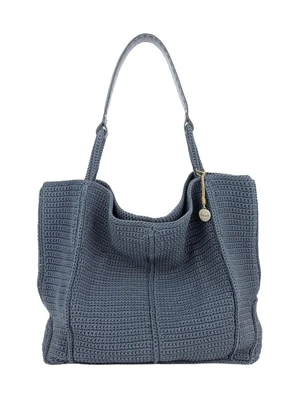 THE SAK Los Feliz Large Leather Tote Bag - Maritime Crochet