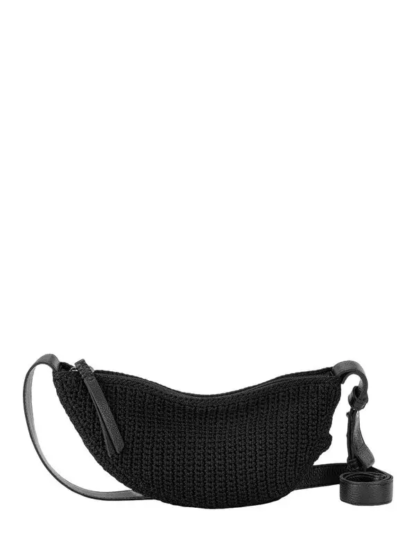 THE SAK Tess Sling Crochet Bag - Black Crochet