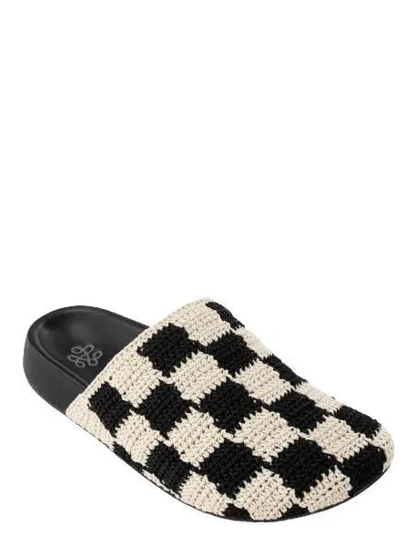 THE SAK Bolinas Crochet Clogs - Black Check