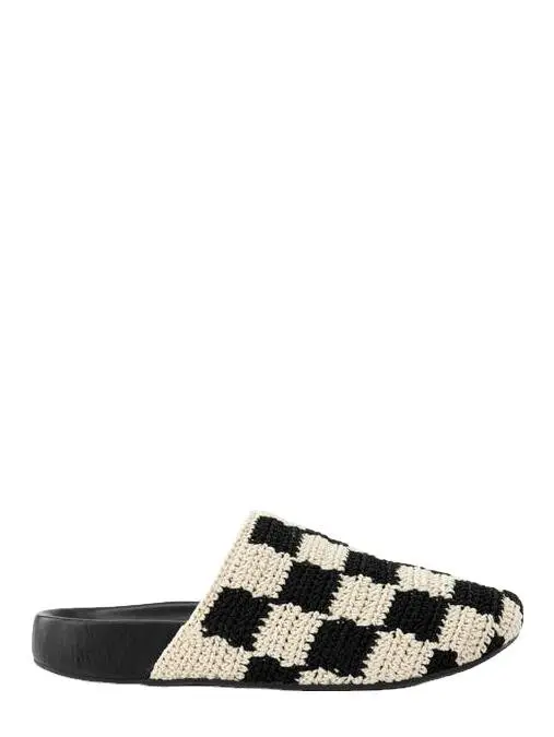 THE SAK Bolinas Crochet Clogs - Black Check