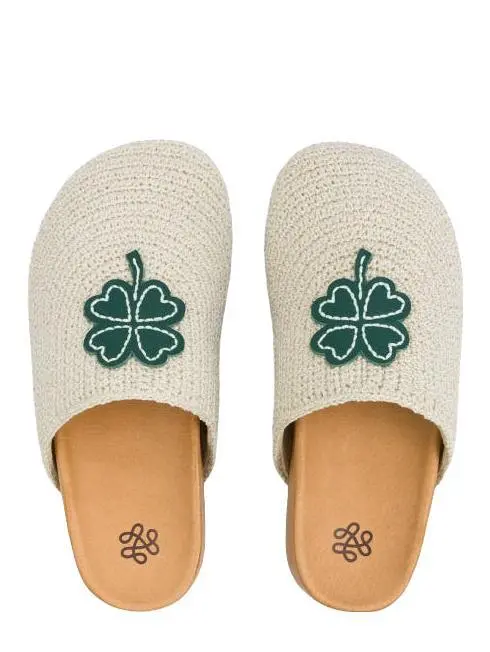 THE SAK Bolinas Crochet Clogs - Natural Clover