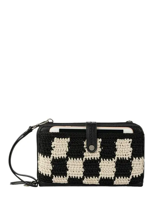 THE SAK Iris Smartphone Crossbody Bag - Black Check