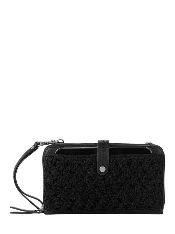 THE SAK Iris Smartphone Crossbody Bag - Black Cozy