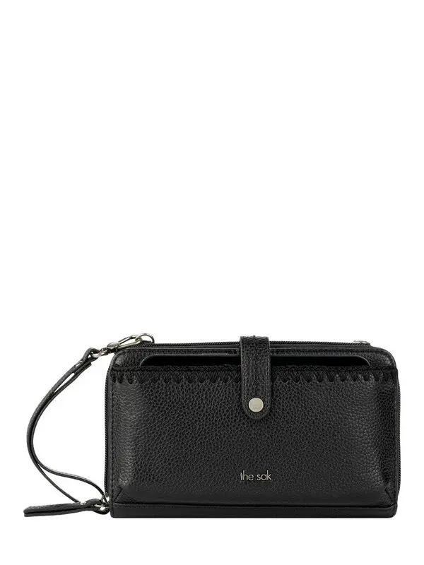 THE SAK Iris Smartphone Crossbody Bag - Black Leather