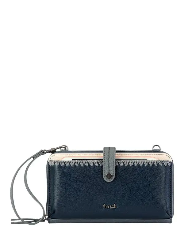 THE SAK Iris Smartphone Crossbody Bag - Dusty Blue Block