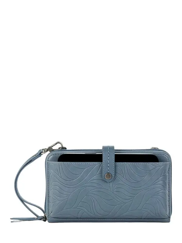 THE SAK Iris Smartphone Crossbody Bag - Maritime Wave Emboss