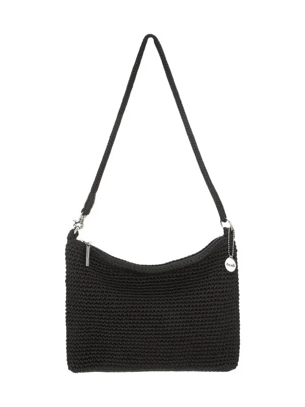 THE SAK Lumi Convertible Crossbody Hand Crochet Bag - Black