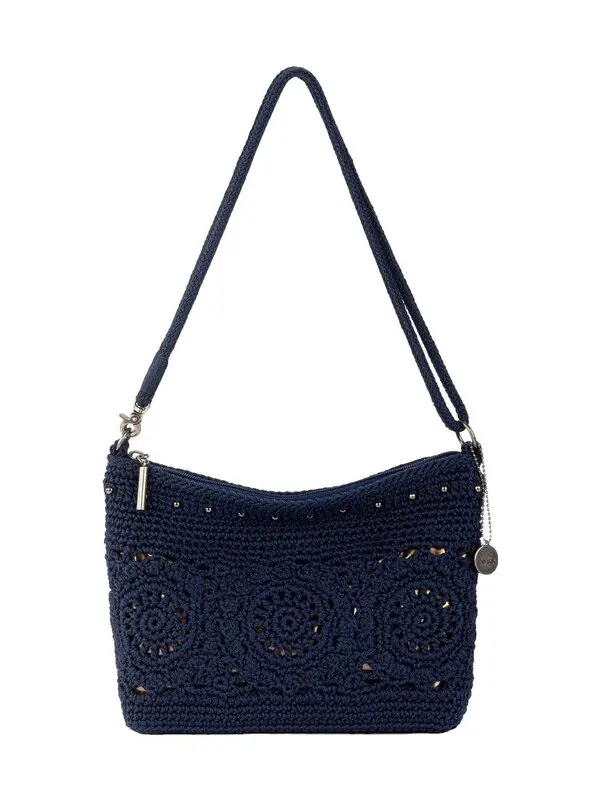 THE SAK Lumi Convertible Crossbody Hand Crochet Bag - Denim Medallion