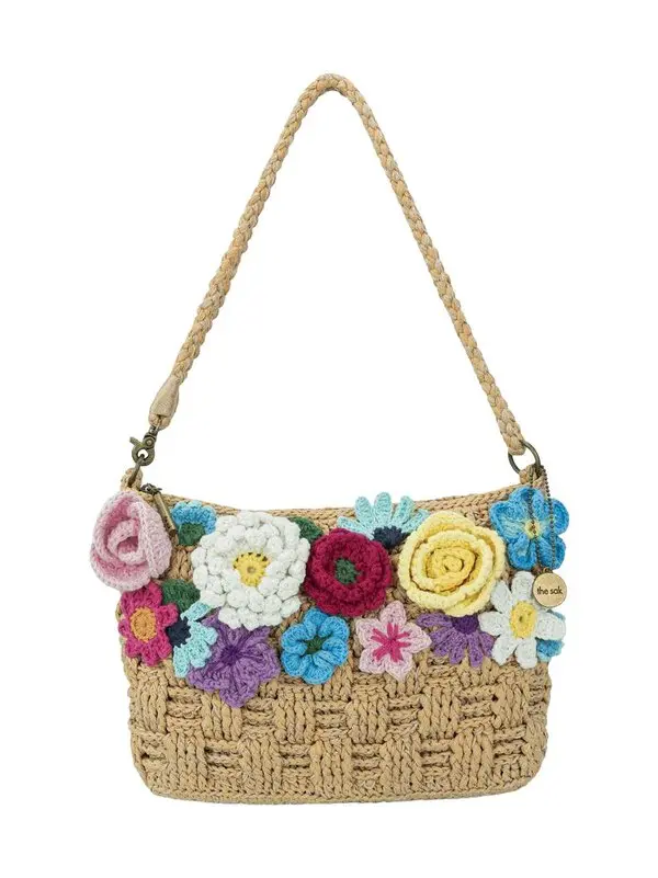 THE SAK Lumi Convertible Crossbody Hand Crochet Bag - Flower Basket