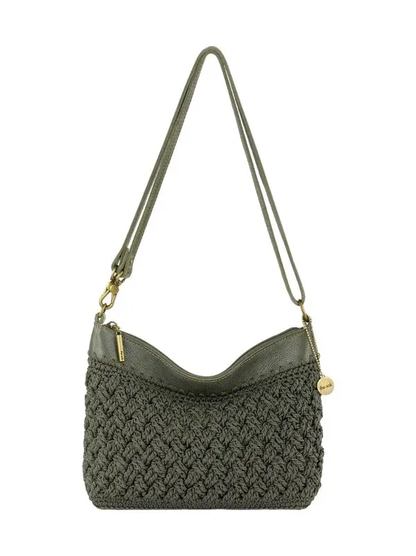 THE SAK Lumi Convertible Crossbody Hand Crochet Bag - Moss Cozy