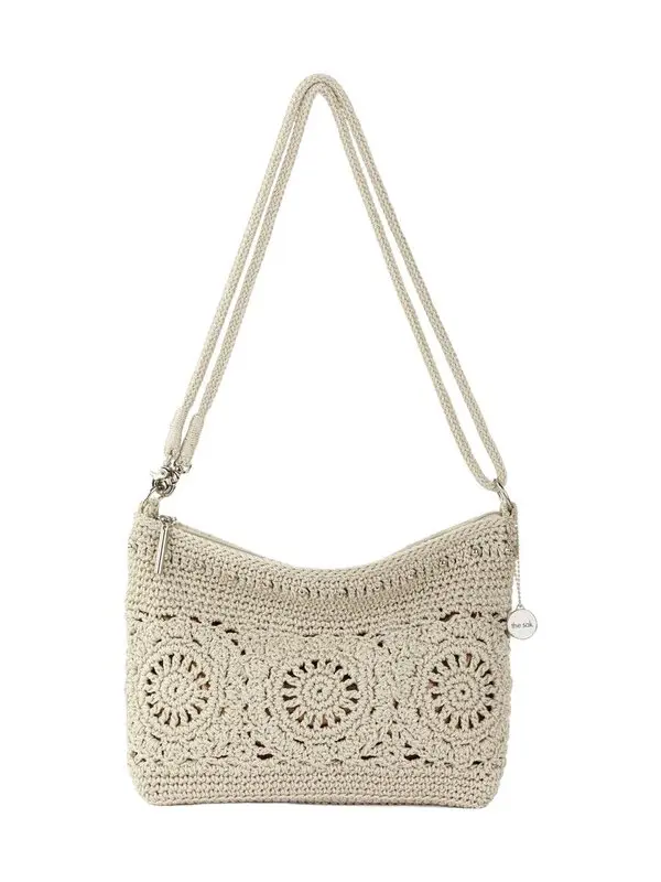 THE SAK Lumi Convertible Crossbody Hand Crochet Bag - Natural Medallion