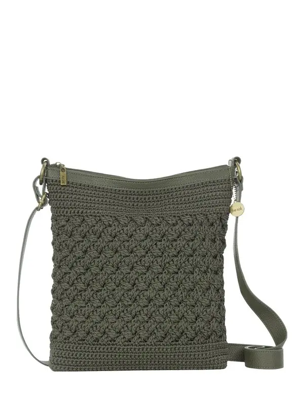 THE SAK Lucia Hand Crochet Crossbody Bag - Moss Cozy